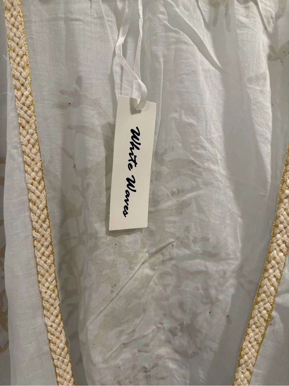 white waves | Swim | Nwt White Waves Light Blue Gold Kimono Swim Cover ...